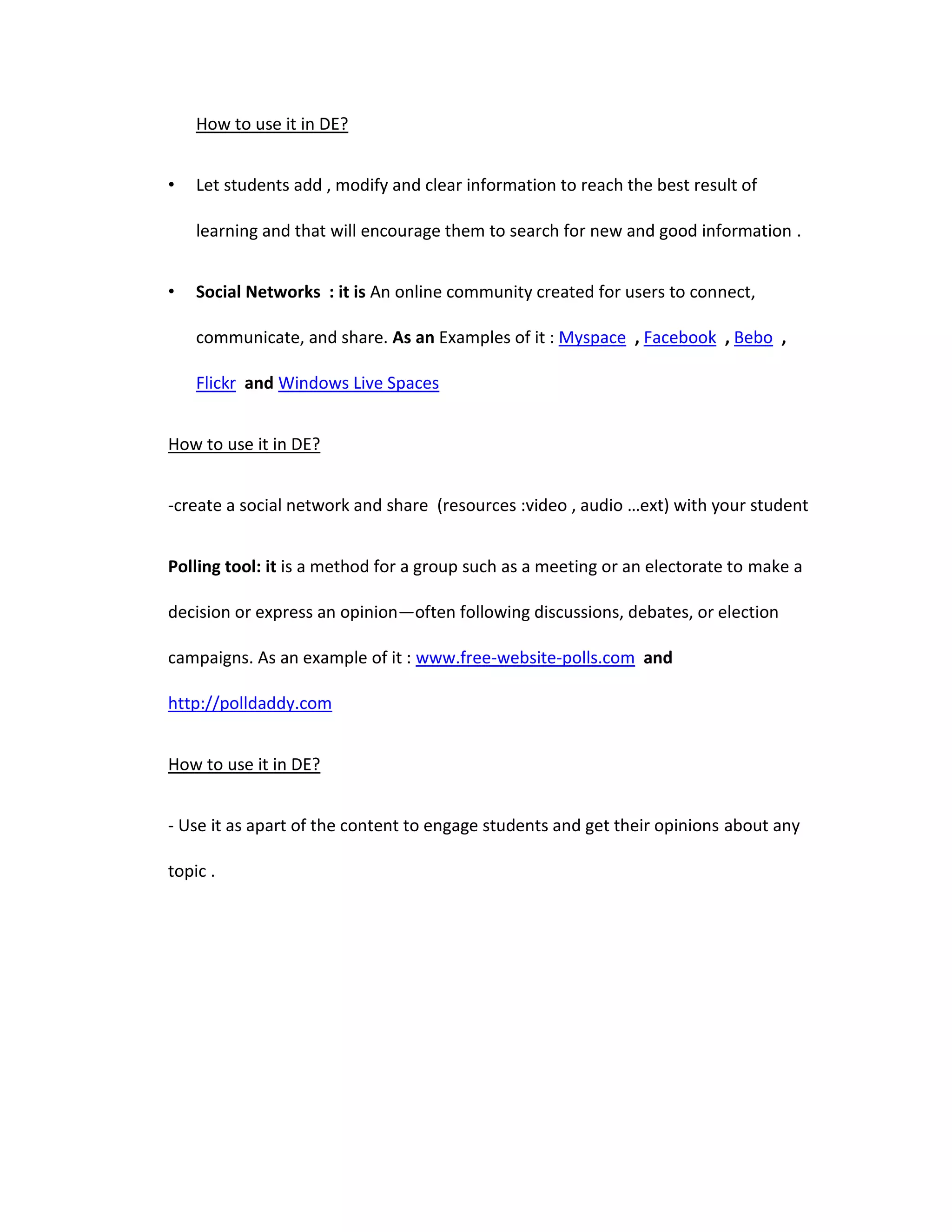Report Of Web2 Application | PDF