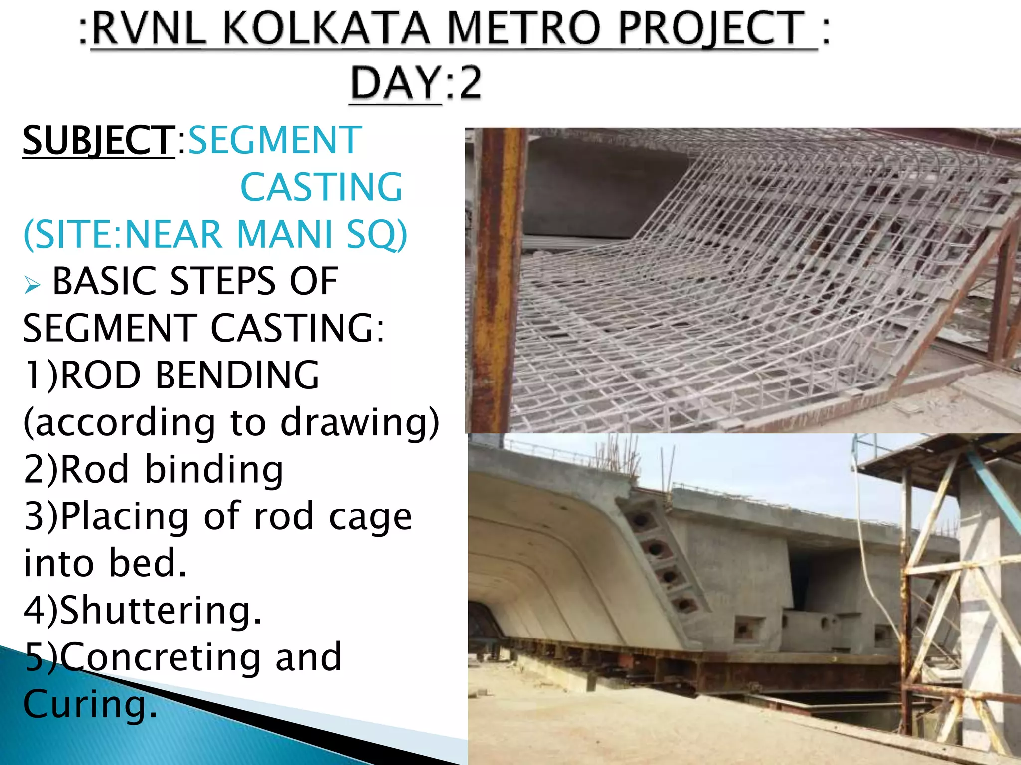 Report on rvnl kolkata metro project - copy | PPTX