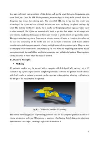 Report on 3-D Printing | PDF
