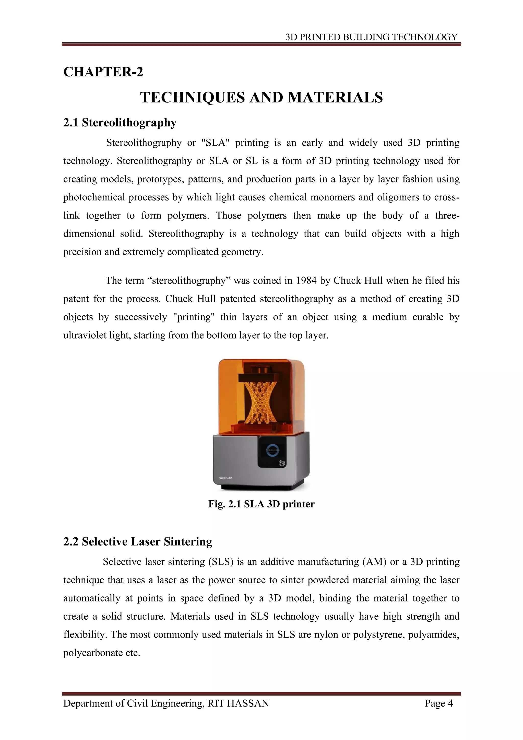 3 d printed building technology report | PDF