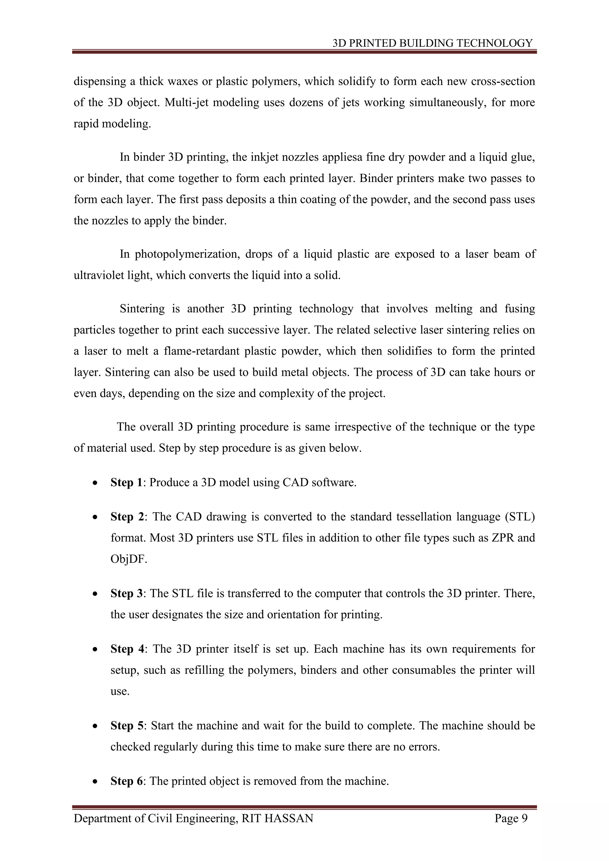 3 d printed building technology report | PDF