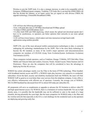 Report on 4 g | PDF