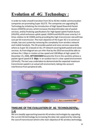 Report on 4g Wireless Communication | DOCX