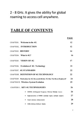 Report on 4g Wireless Communication | DOCX