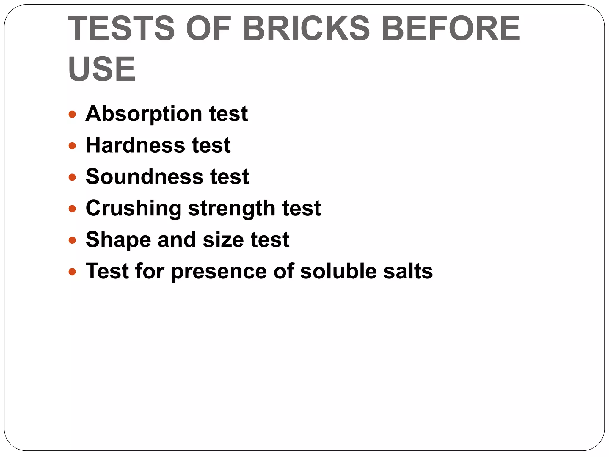 Report on a building material [ bricks] | PPTX