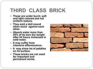 Report on a building material [ bricks] | PPTX