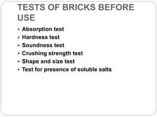 Report on a building material [ bricks] | PPTX