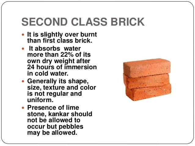 Report on a building material [ bricks]