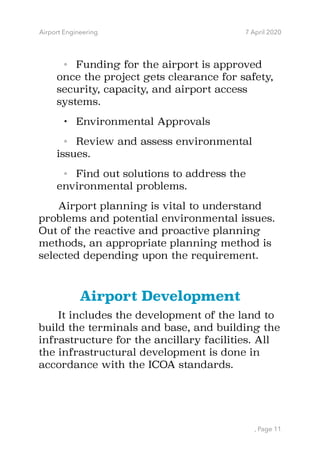 Report on airport engineering | PDF