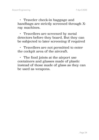 Report on airport engineering | PDF