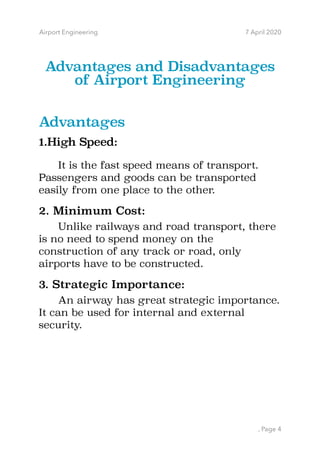 Report on airport engineering | PDF