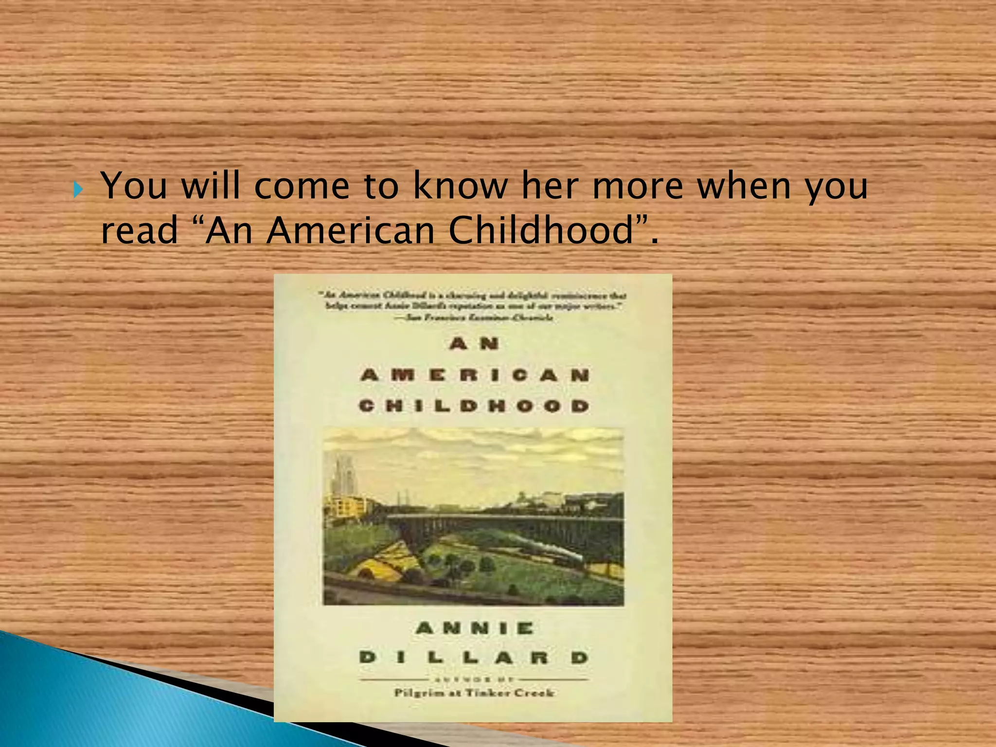 Report on an american childhood | PPTX