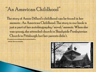 Report on an american childhood | PPTX