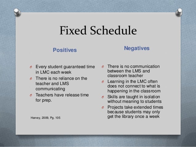 Fixed vs. Flexible Schedules