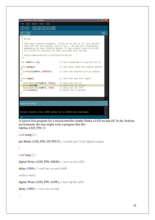 Report on arduino | PDF