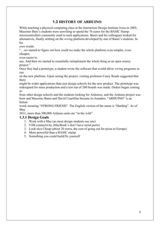 Report on arduino | PDF