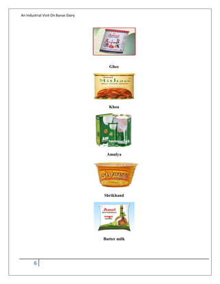 Report on banas dairy | PDF