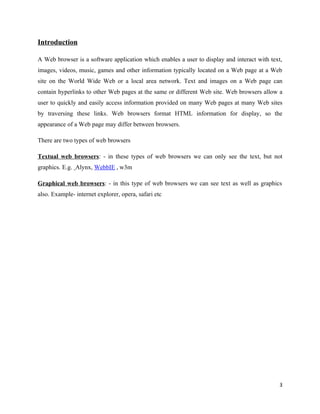 Report on browser war | DOC