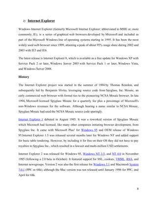 Report on browser war | DOC