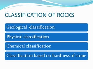 Report on building material[ rock and stone | PPT