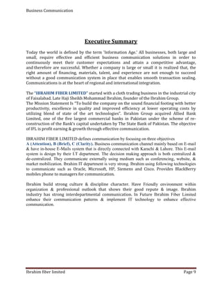 Report On Business Communication | DOCX