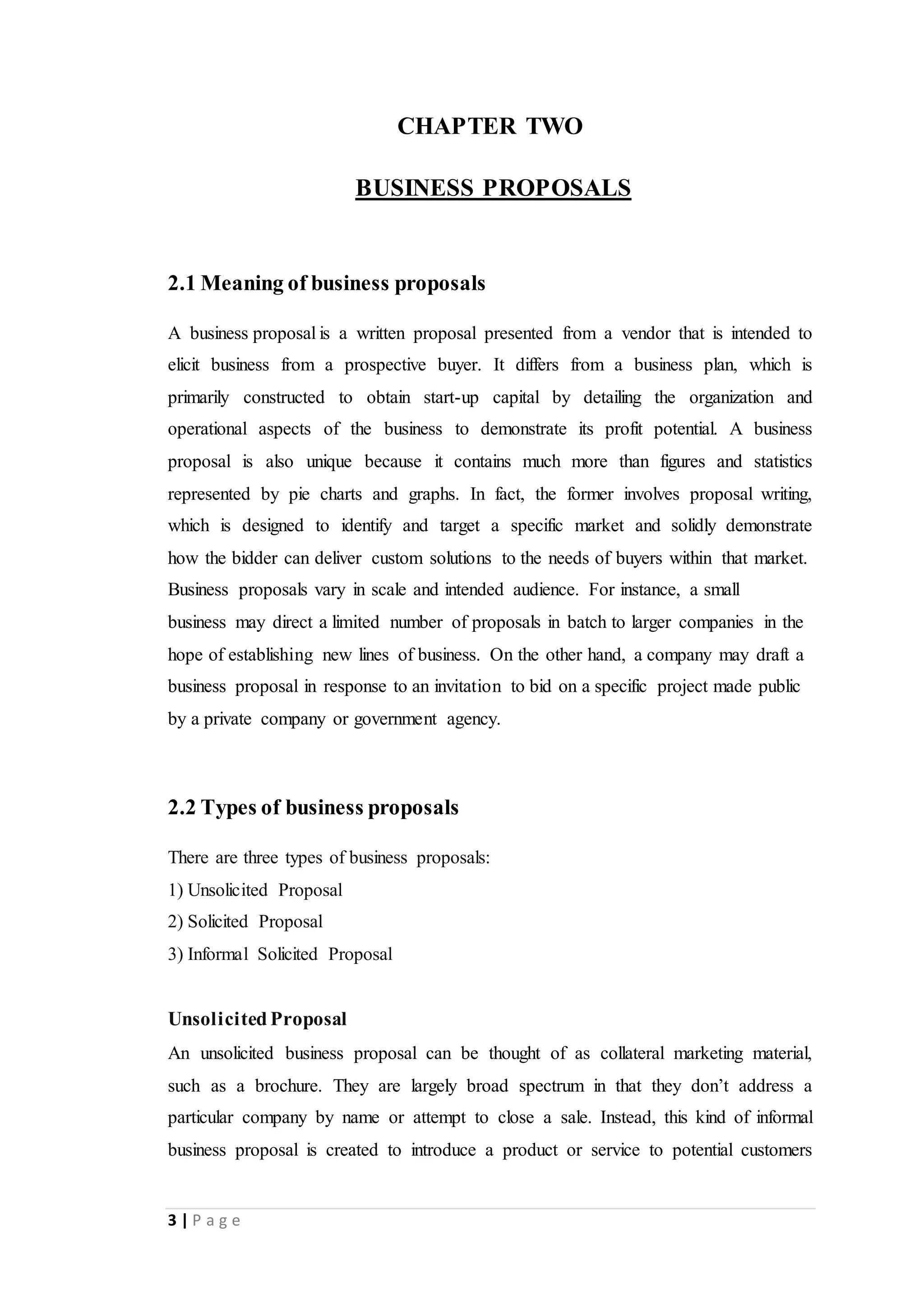 Report on business proposals of msd | DOCX