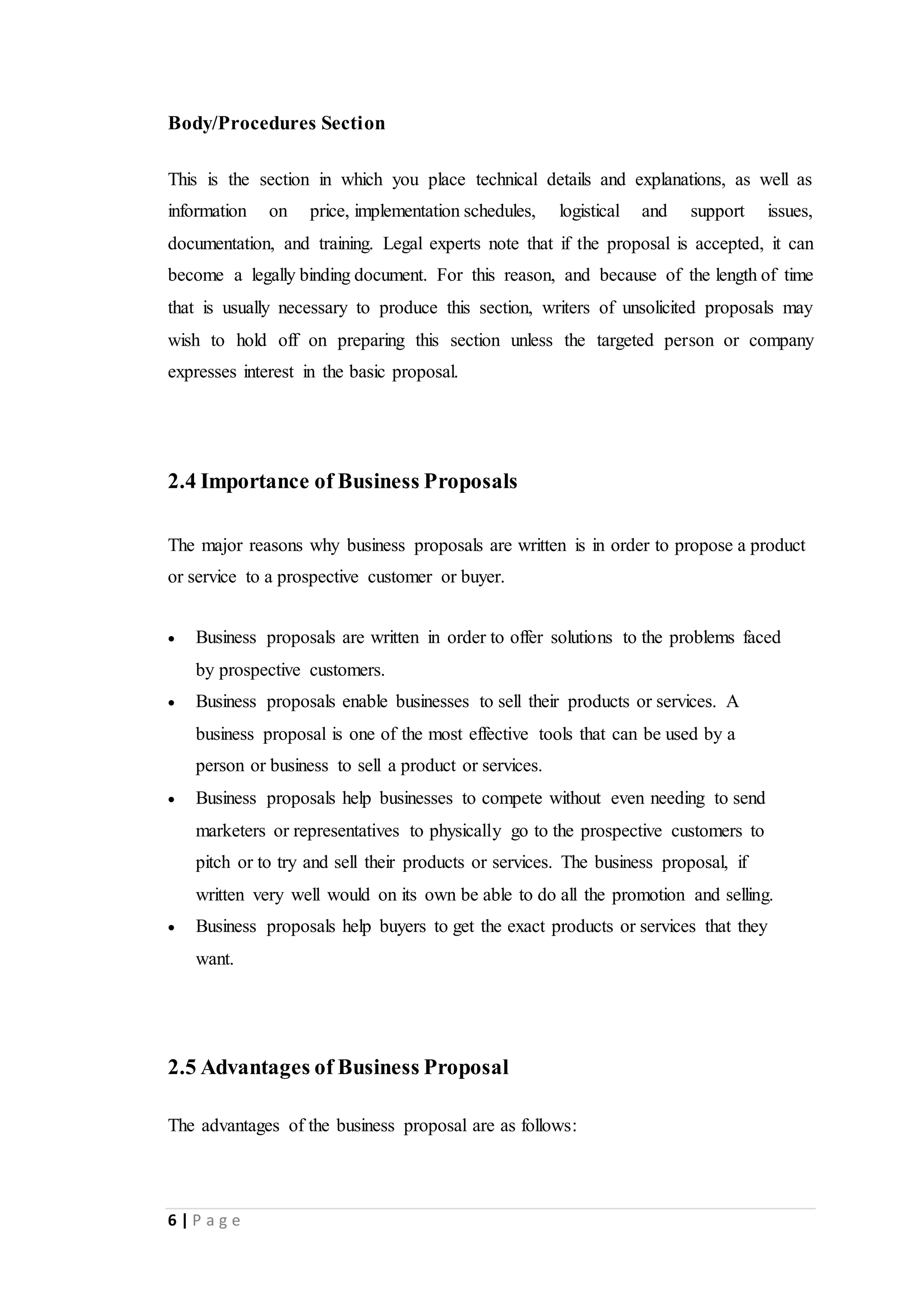 Report on business proposals of msd | DOCX