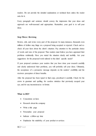 Report on business proposals of msd | DOCX