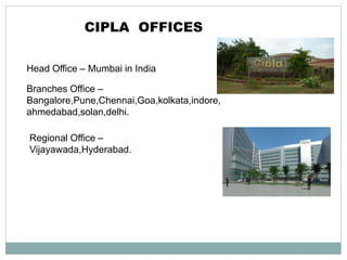 Report on cipla | PPT