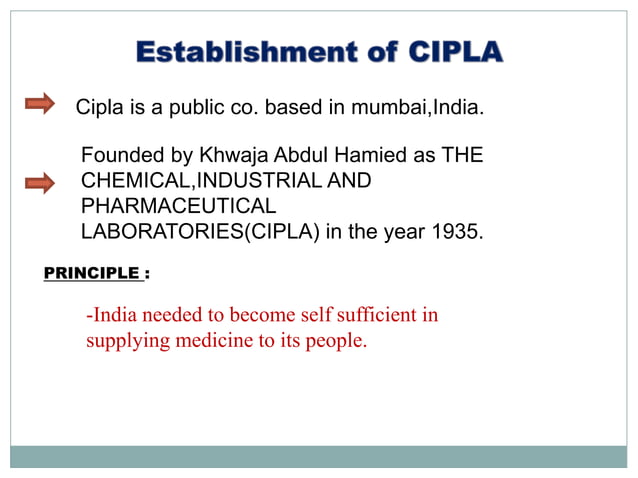 Report on cipla | PPT