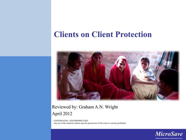 Clients on Client Protection | PPT