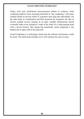 Report on cloud computing by prashant gupta | DOCX