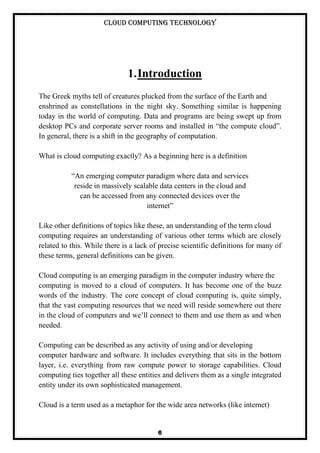 Report on cloud computing by prashant gupta | DOCX