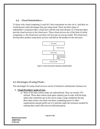 Report on cloud computing | PDF