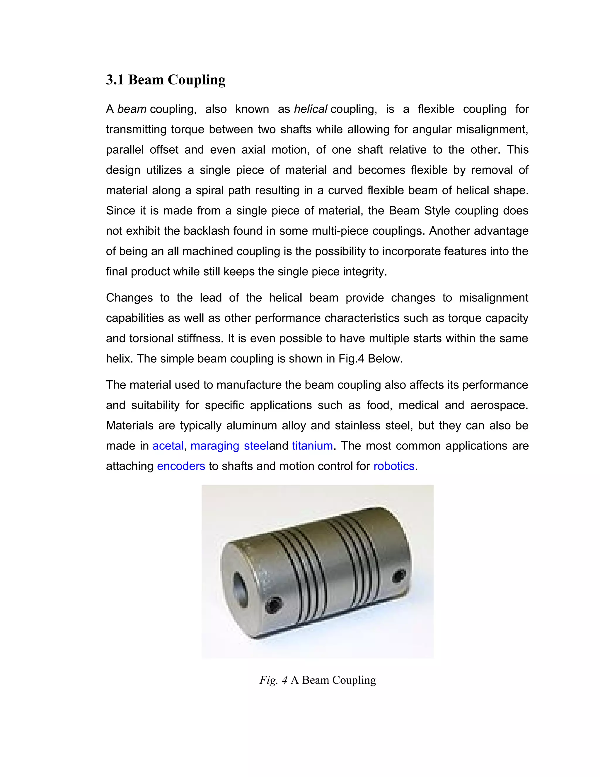Report on couplings | DOC