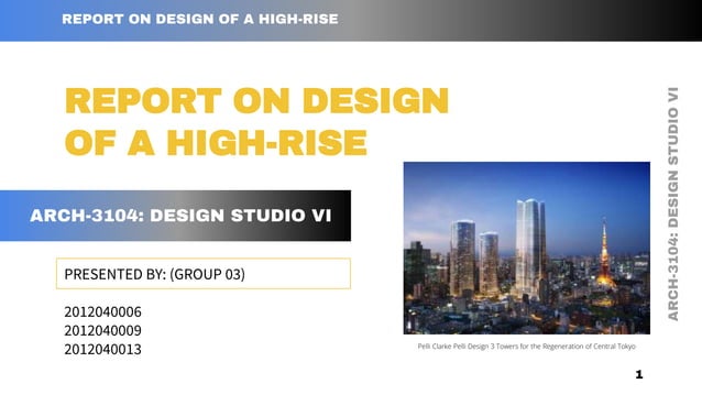 Report on Design of a HighRise.pptx | Civil Engineering Industry ...