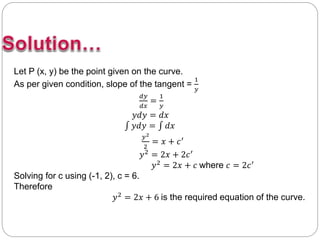 Report on differential equation | PPTX