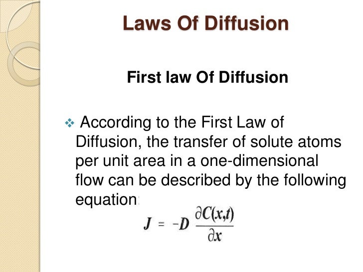 Report on diffusion