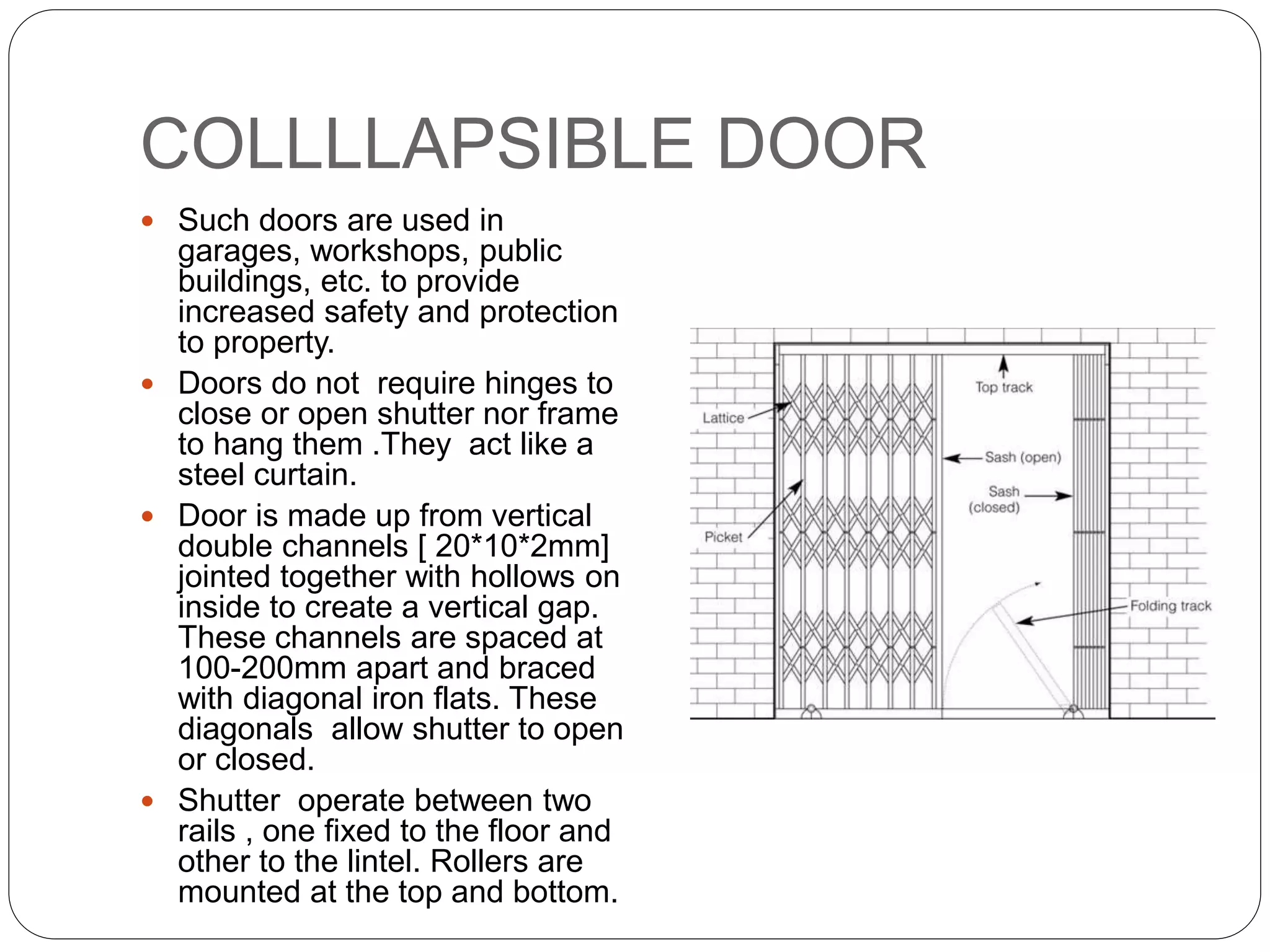 Report on doors | PPTX