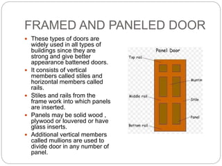 Report on doors | PPTX