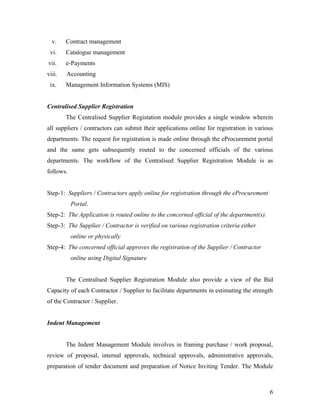 Report on e procurement | DOC