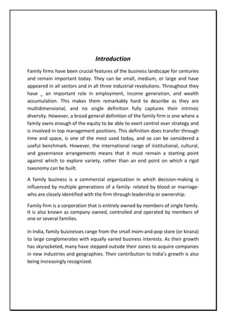 Report on Future of Family Business | PDF