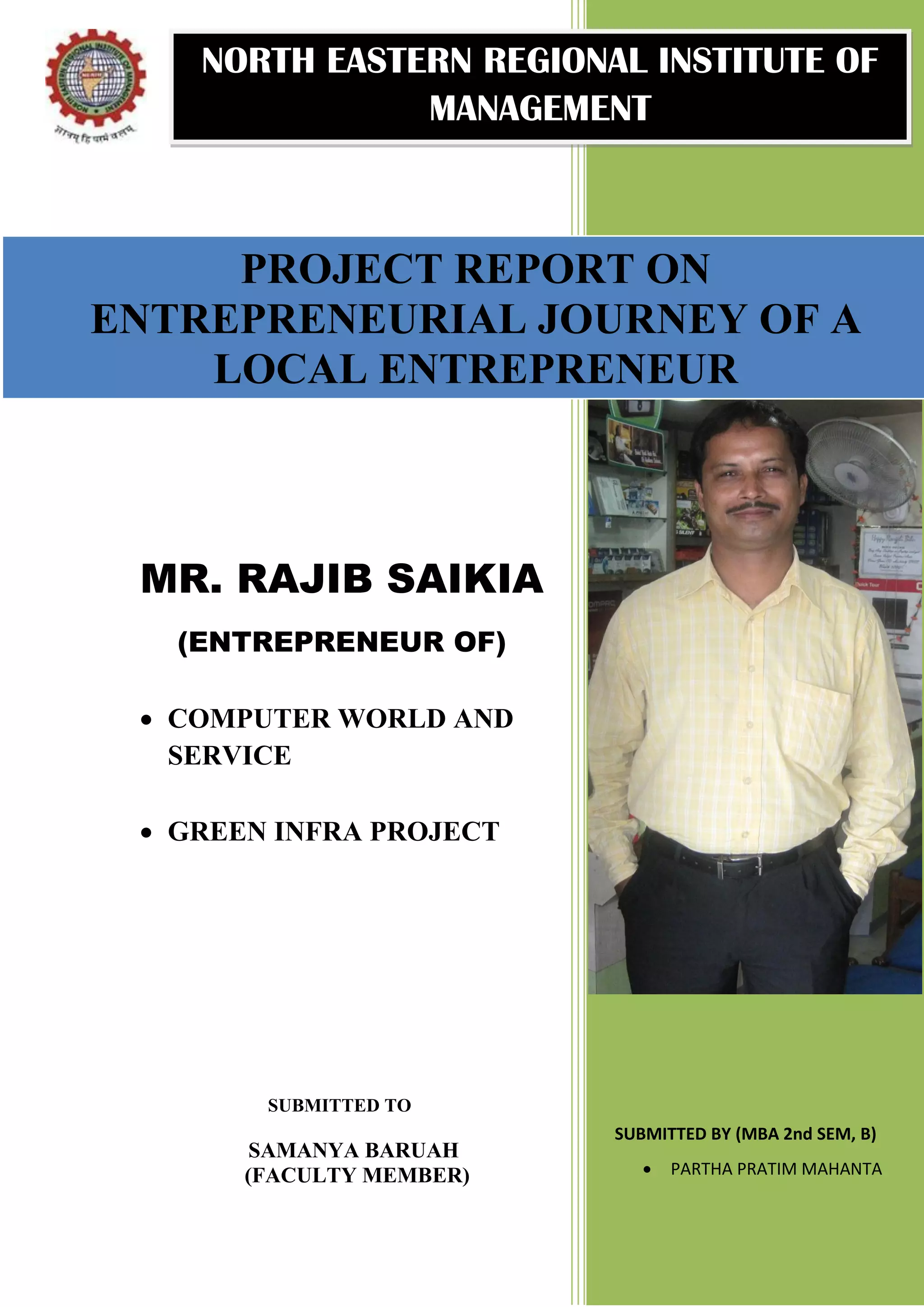 Report on entrepreneurship | PDF
