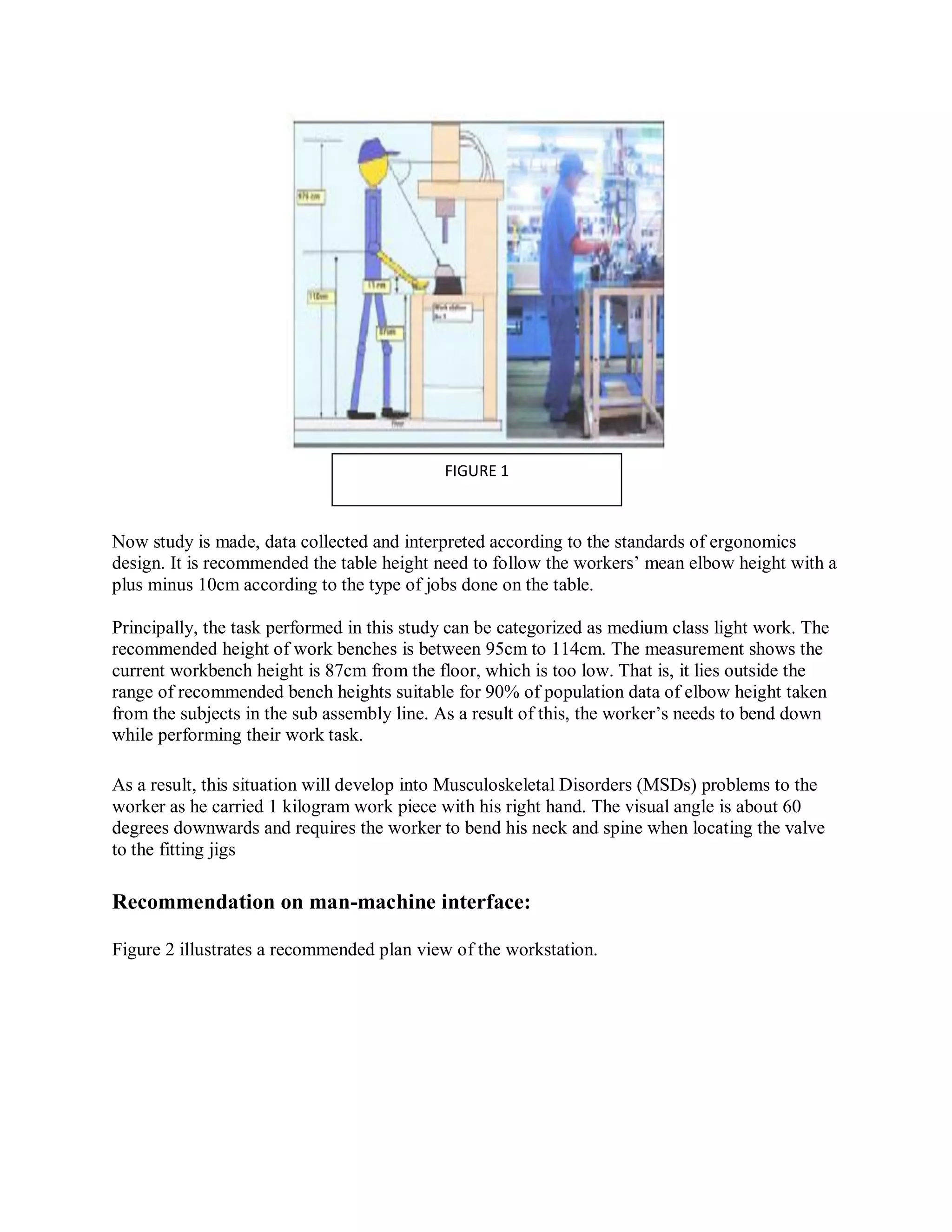 Report on ergonomic design of workstations | PDF
