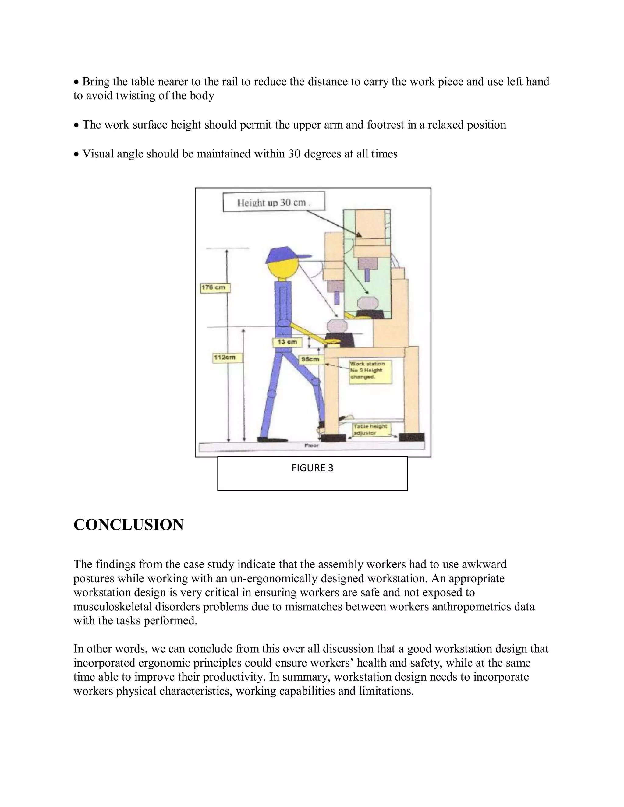 Report on ergonomic design of workstations | PDF