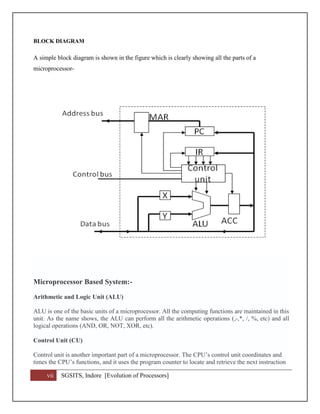 Report on evolution of processor by sandesh agrawal | PDF