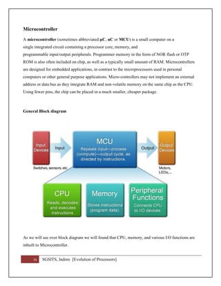 Report on evolution of processor by sandesh agrawal | PDF