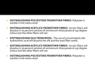 Report on fibers | PPTX