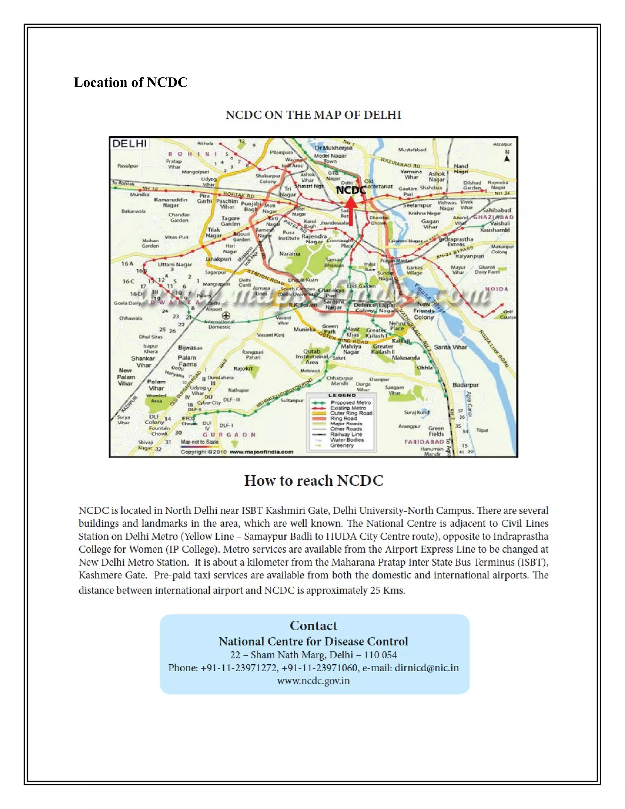Report on field visit to ncdc new delhi | PDF