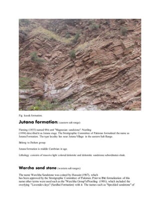 Report on field work to salt range by tariq aziz | PDF